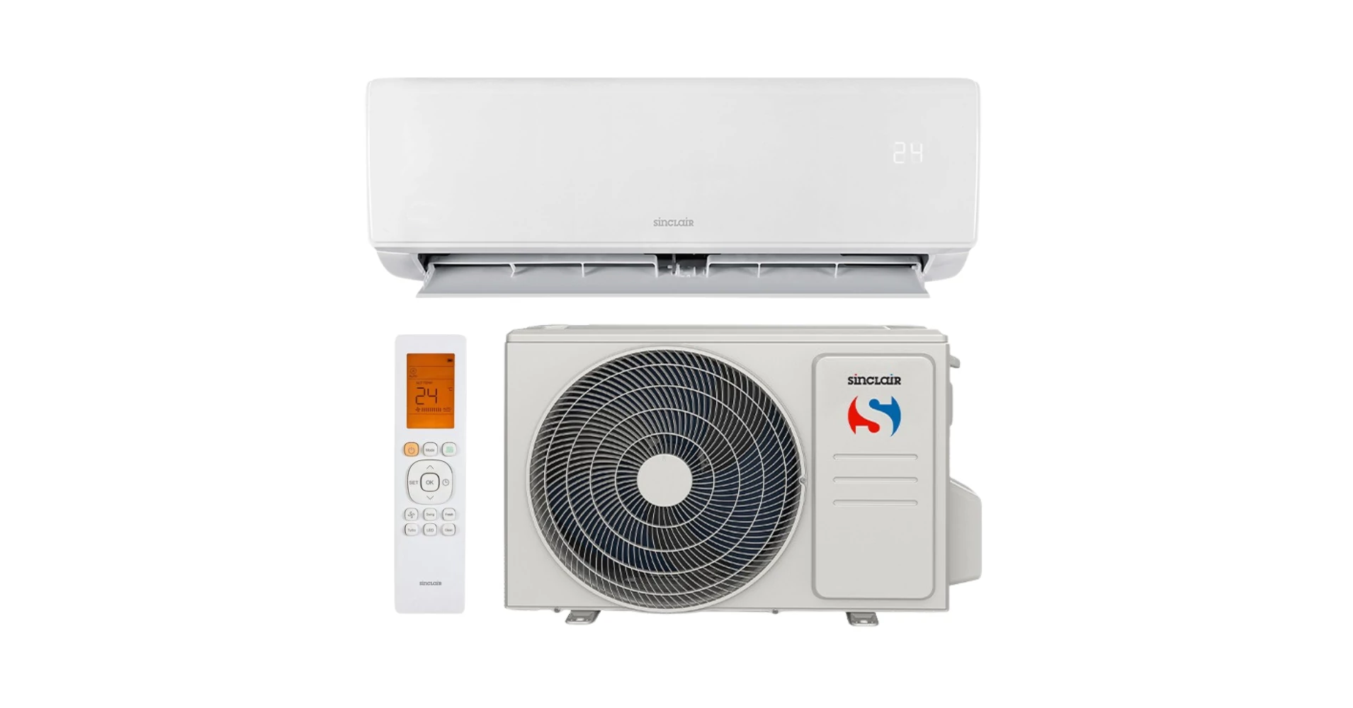 Sinclair Sky SIM-24BS3/SOM-24BS3 oldalfali split klíma csomag 7 kW - Fali Split Klímák